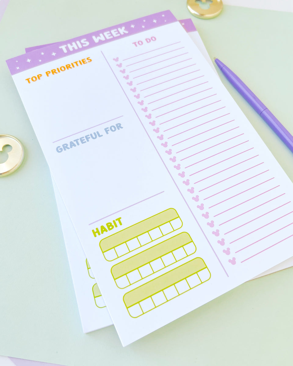 Rainbow To Do List With Habit Tracker & Gratitude Weekly Planner Notep ...