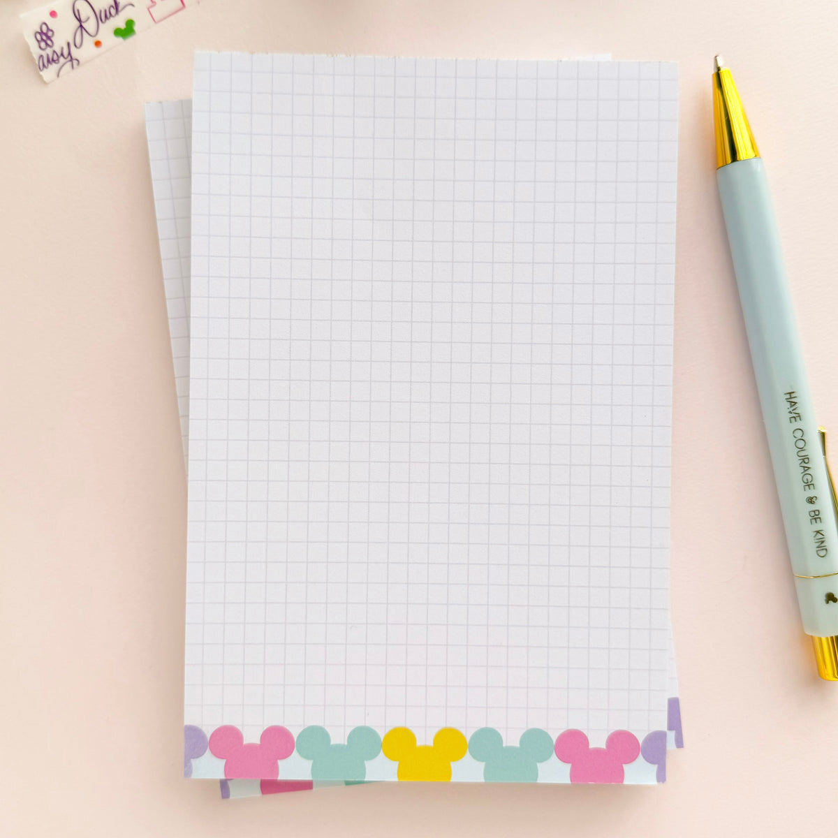 Peekaboo Mouse Grid Memo Notepad – Wish Upon Magic
