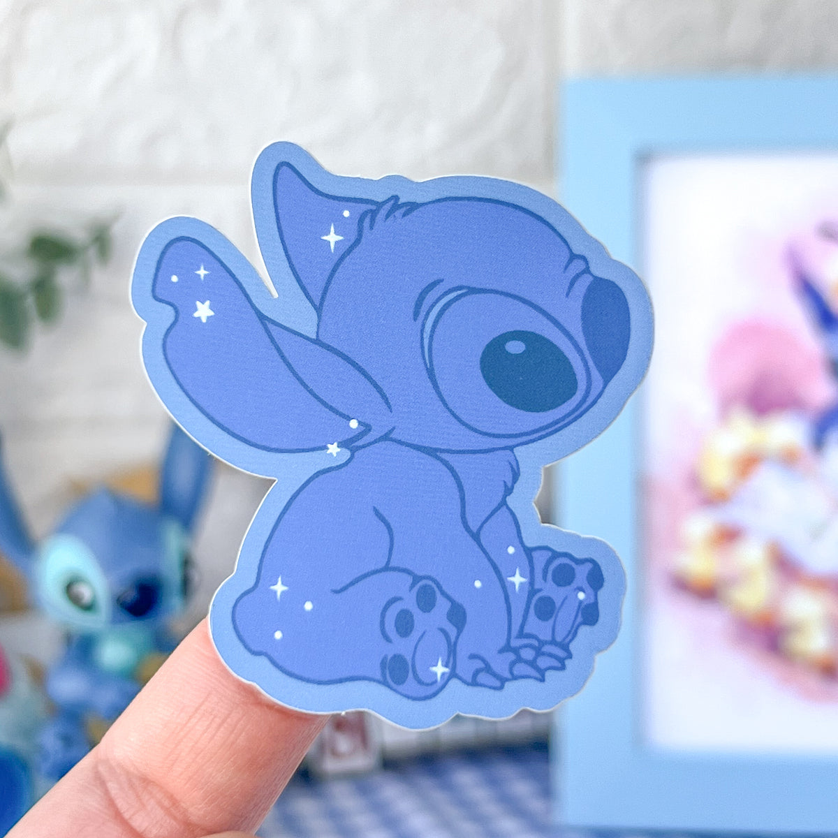 Stitch Matte Holographic Sticker – Wish Upon Magic