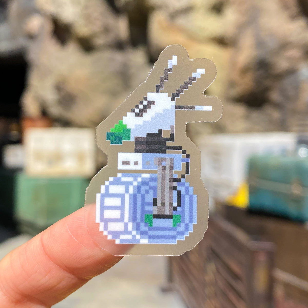 BB8 8-Bit Transparent Sticker – Wish Upon Magic