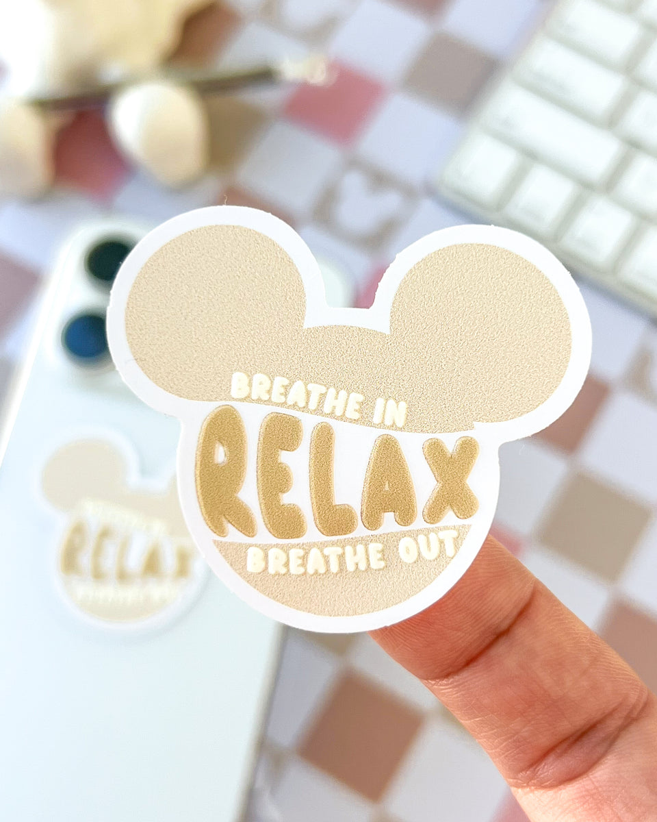 Breathe In Relax Breathe Out Sensory Sticker – Wish Upon Magic