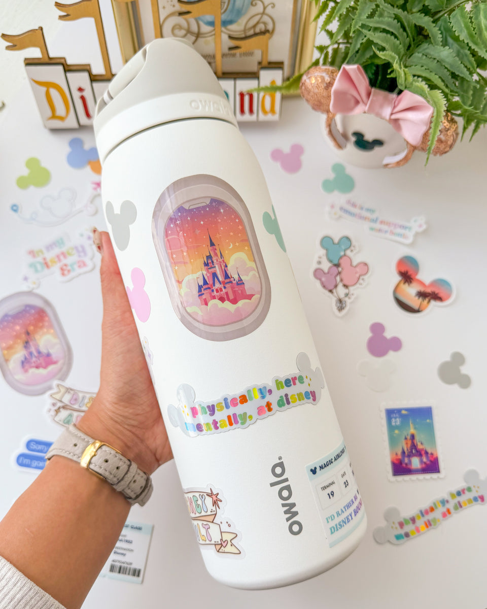 Physically Here, Mentally At Disney Holographic Sticker – Wish Upon Magic