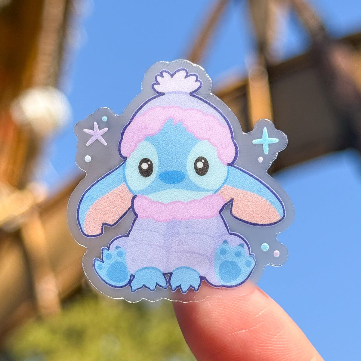 Puffer Winter Stitch Transparent Sticker – Wish Upon Magic