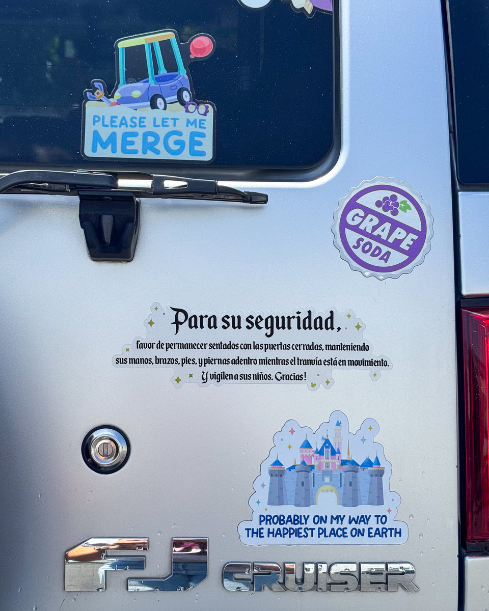 Para Su Seguridad Car Decal Bumper Sticker – Wish Upon Magic