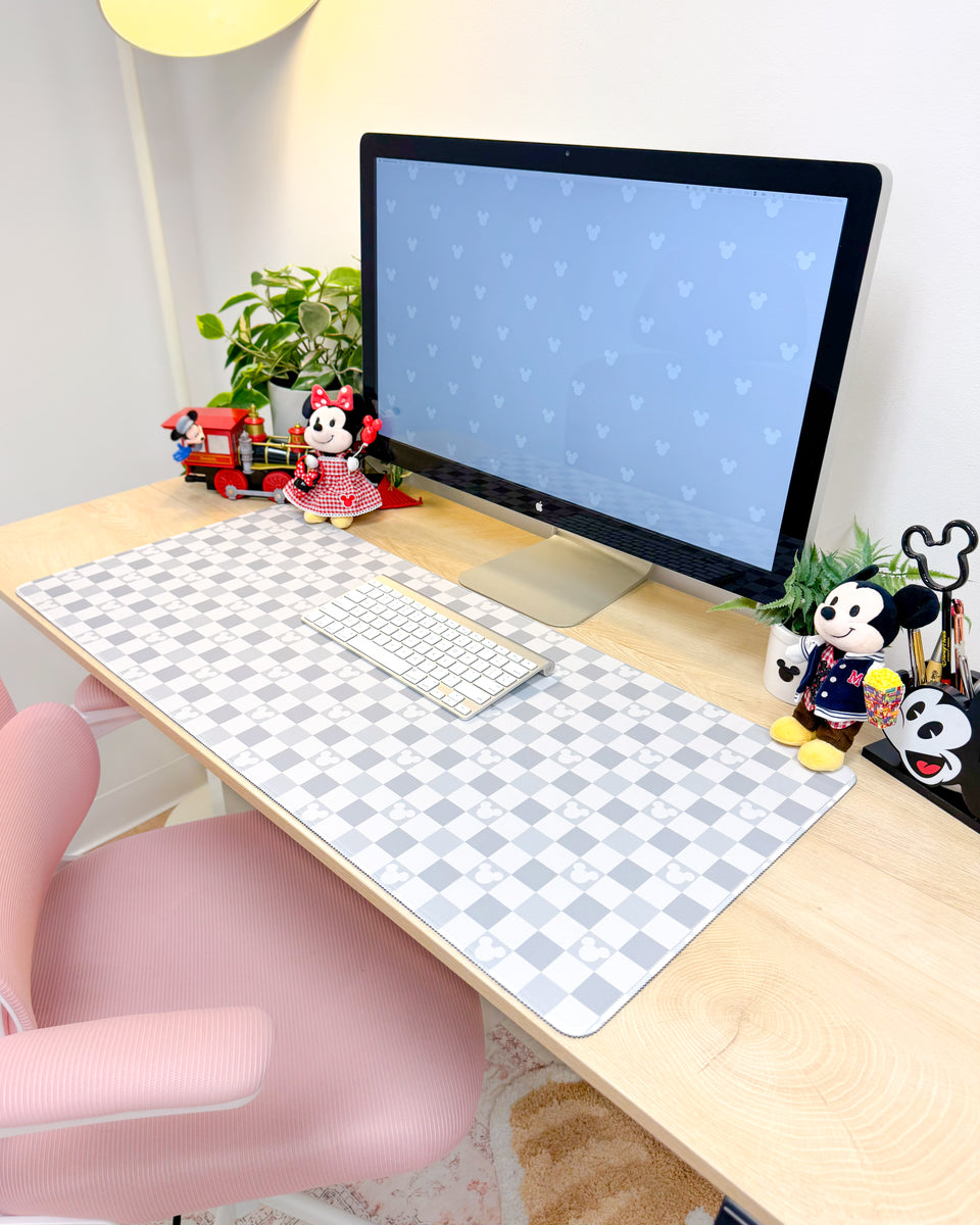 Salt & Pepper Checkered Mouse Desk Mat – Wish Upon Magic