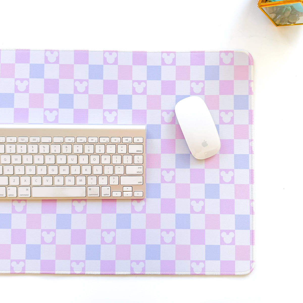 Cotton Candy Checkered Mouse Desk Mat – Wish Upon Magic