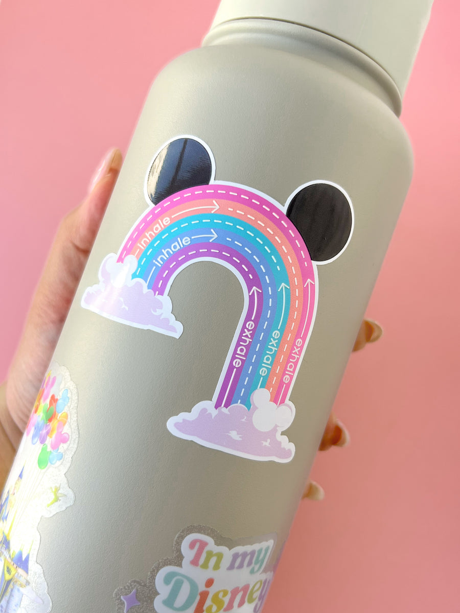 Hidden Mickey Rainbow Inhale Exhale Sensory Sticker – Wish Upon Magic