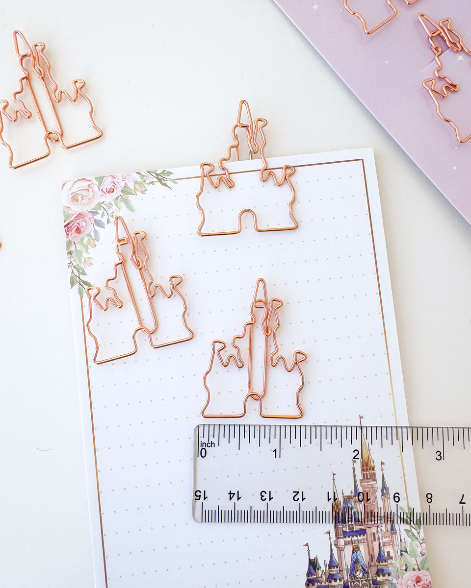 Castle Rose Gold Paper Clips – Wish Upon Magic