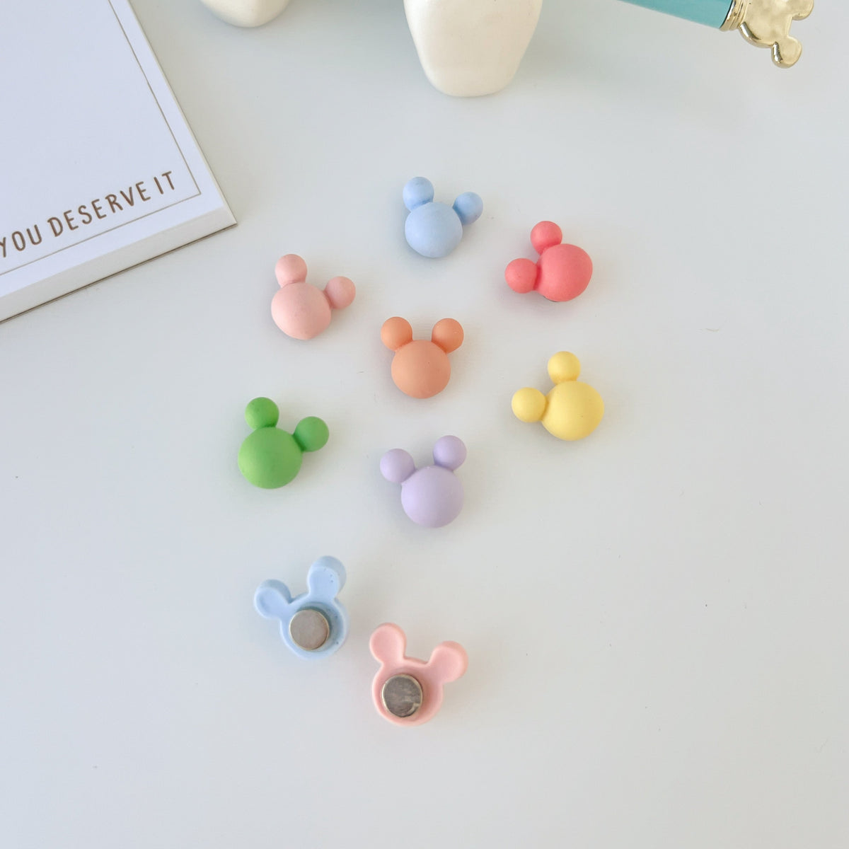 Mini Pastel Matte Mouse Fridge Magnets (Set of 14) – Wish Upon Magic