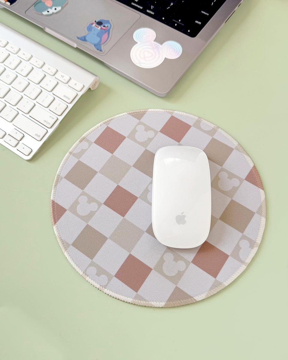 Latte Checkered Mouse Pad – Wish Upon Magic