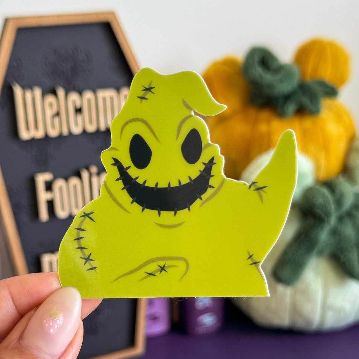 Oogie Boogie Glow In The Dark Sticker – Wish Upon Magic