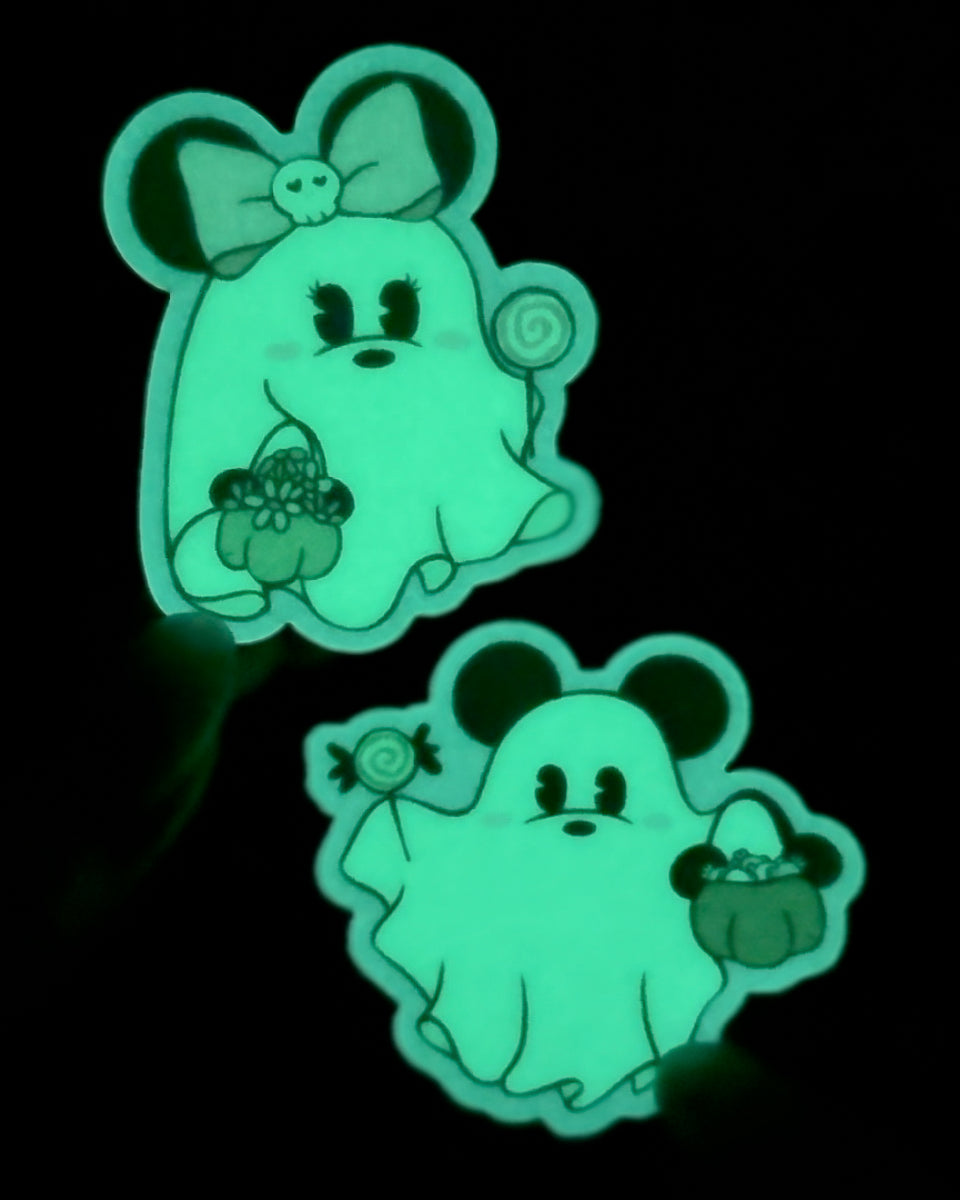 Minnie Ghostie Glow In The Dark Sticker – Wish Upon Magic