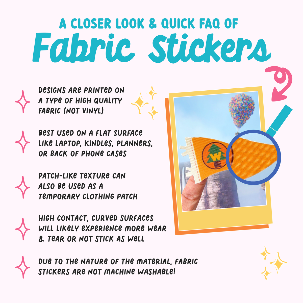 Lost Princess Flag Fabric Sticker – Wish Upon Magic