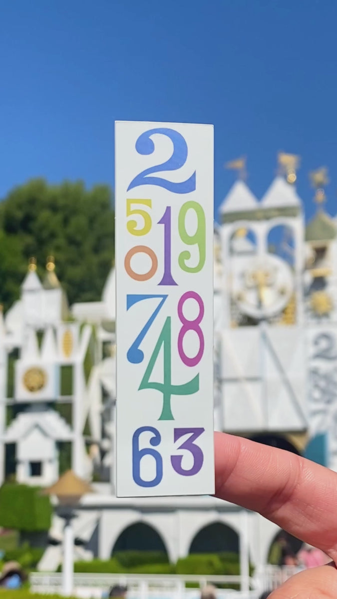Small World Numbers Wall Holographic Sticker – Wish Upon Magic