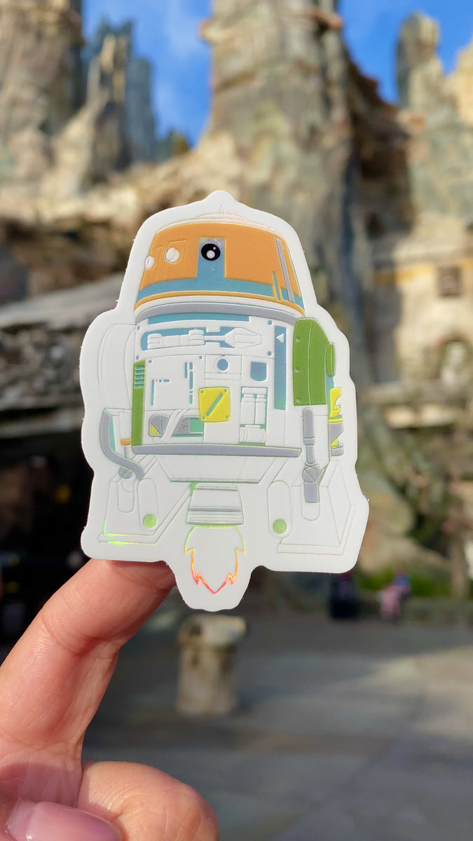 Chopper Star Wars Holographic Sticker – Wish Upon Magic