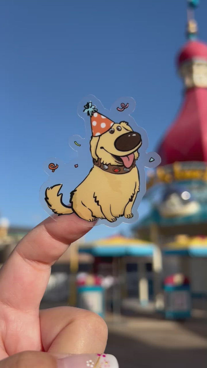Party Dug Transparent Sticker – Wish Upon Magic