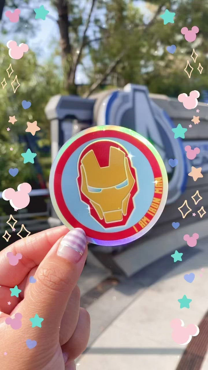 I am Iron Man Holographic Sticker – Wish Upon Magic