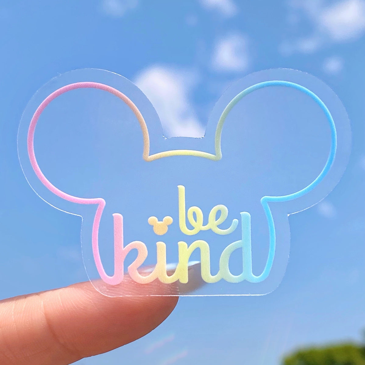 Be Kind Reminder Transparent Sticker – Wish Upon Magic