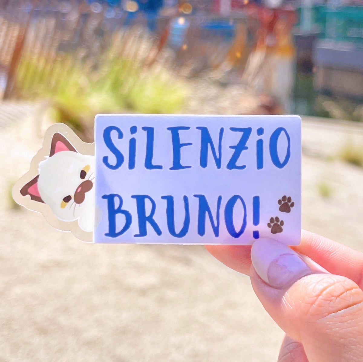 Silenzio Bruno Transparent Sticker – Wish Upon Magic
