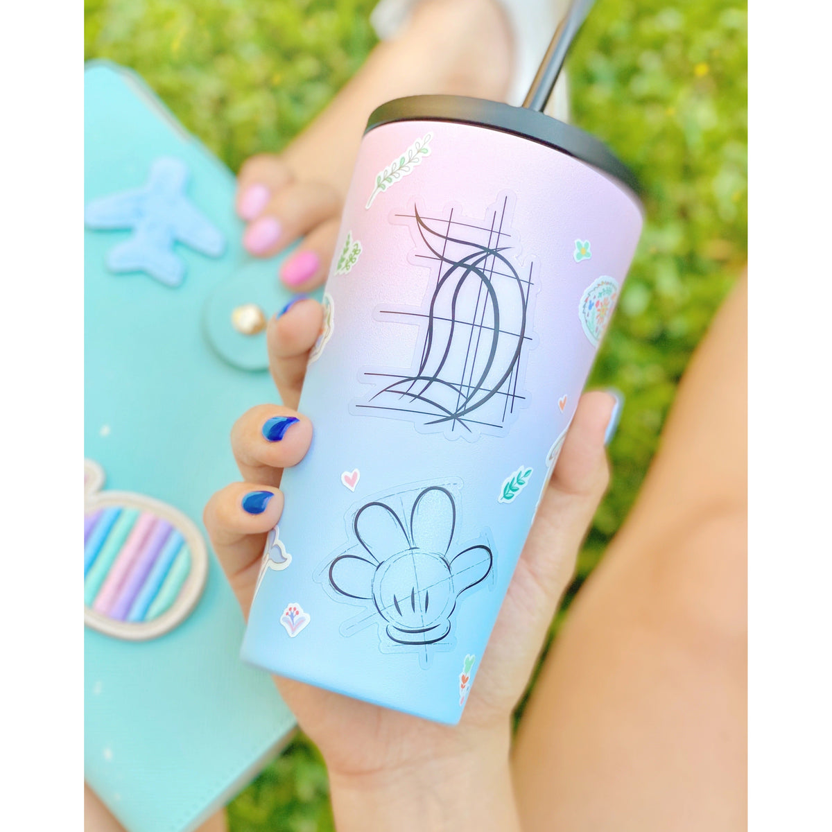 Sketch D-logo Transparent Sticker – Wish Upon Magic