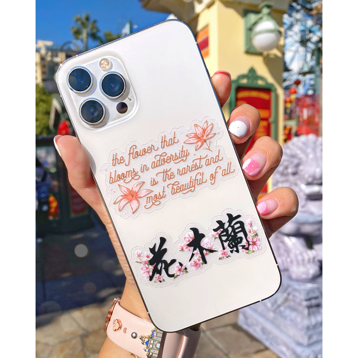 Mulan Signature Blossoms Transparent Sticker – Wish Upon Magic