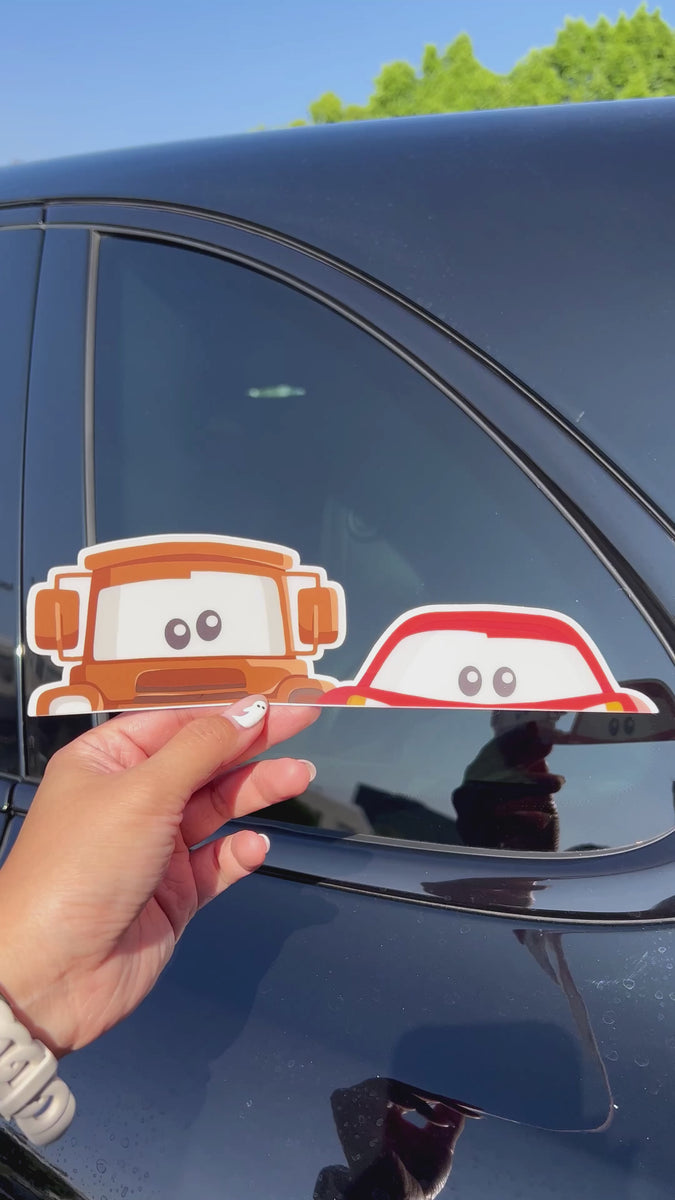 McQueen and Mater Peeker Car Decal – Wish Upon Magic