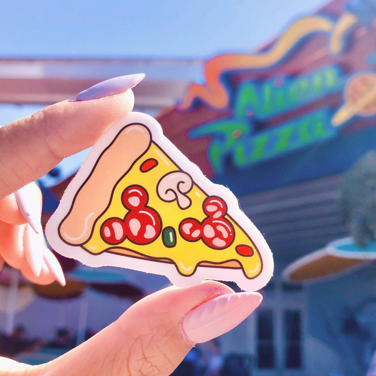 Mickey Pepperoni Pizza Sticker – Wish Upon Magic