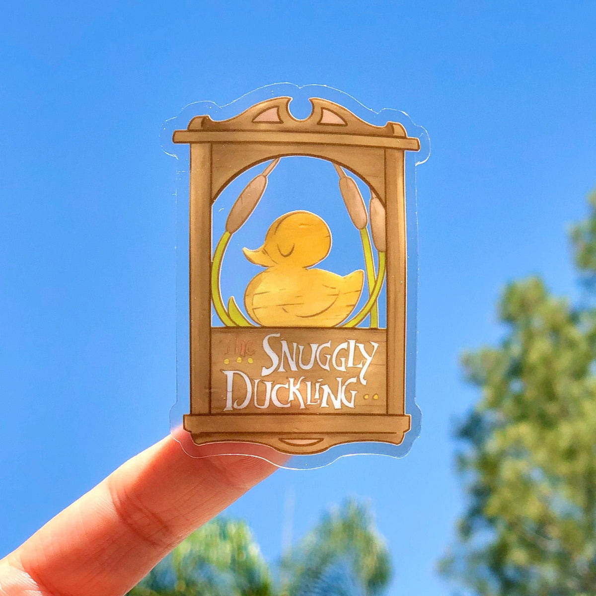 Snuggly Duckling Tangled Transparent Sticker – Wish Upon Magic