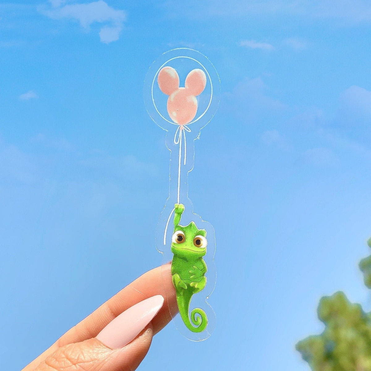 Pascal Mickey Balloon Transparent Stickers – Wish Upon Magic