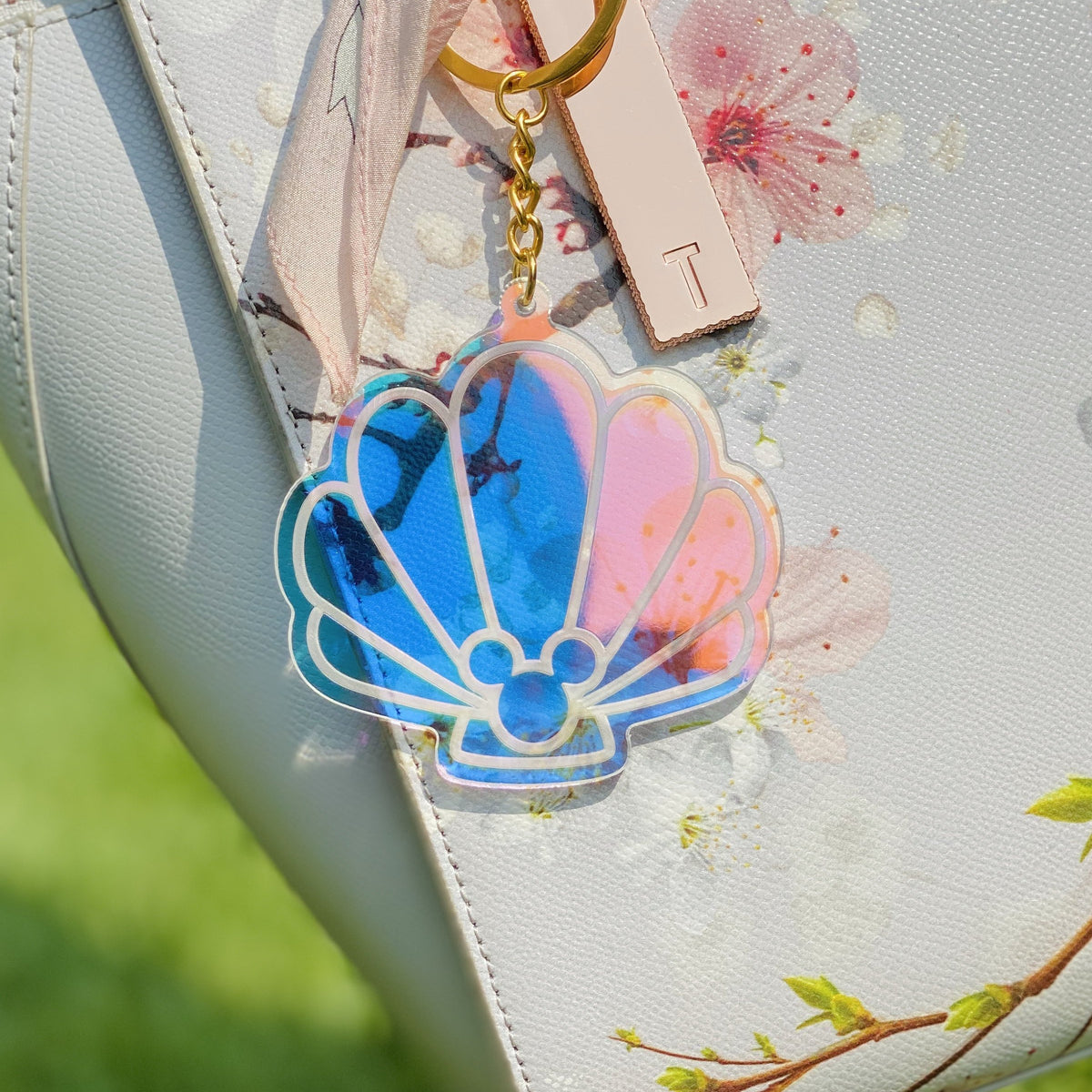 Mermaid Shell Pearl Iridescent Transparent Acrylic Charm – Wish Upon Magic