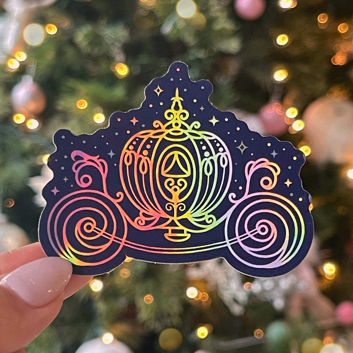 Cinderella Pumpkin Carriage Holographic Sticker – Wish Upon Magic