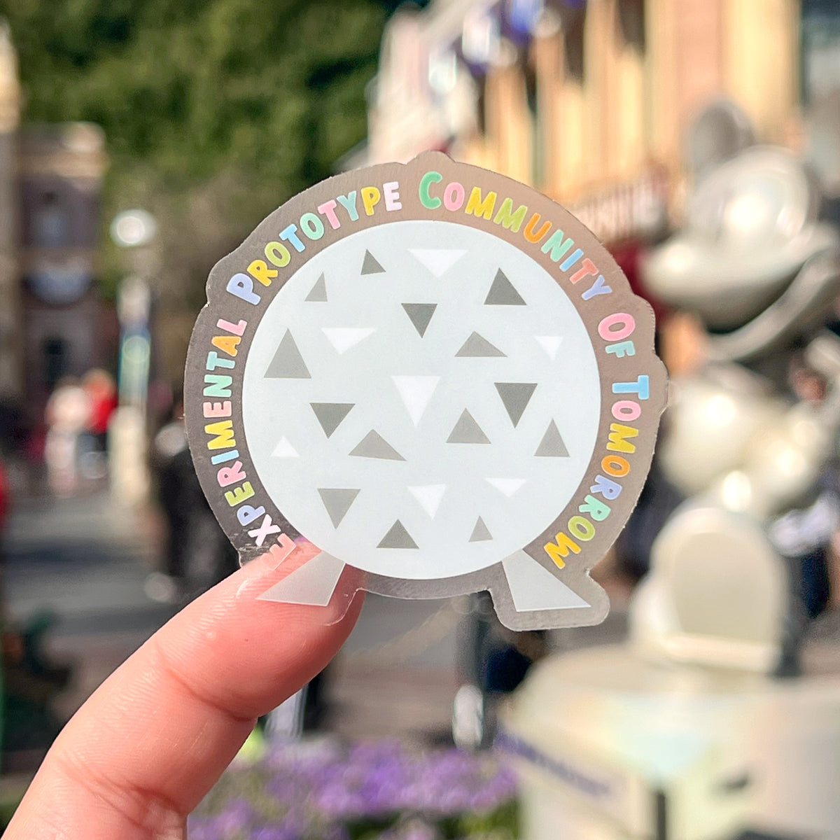 Epcot Spaceship Earth Transparent Sticker – Wish Upon Magic